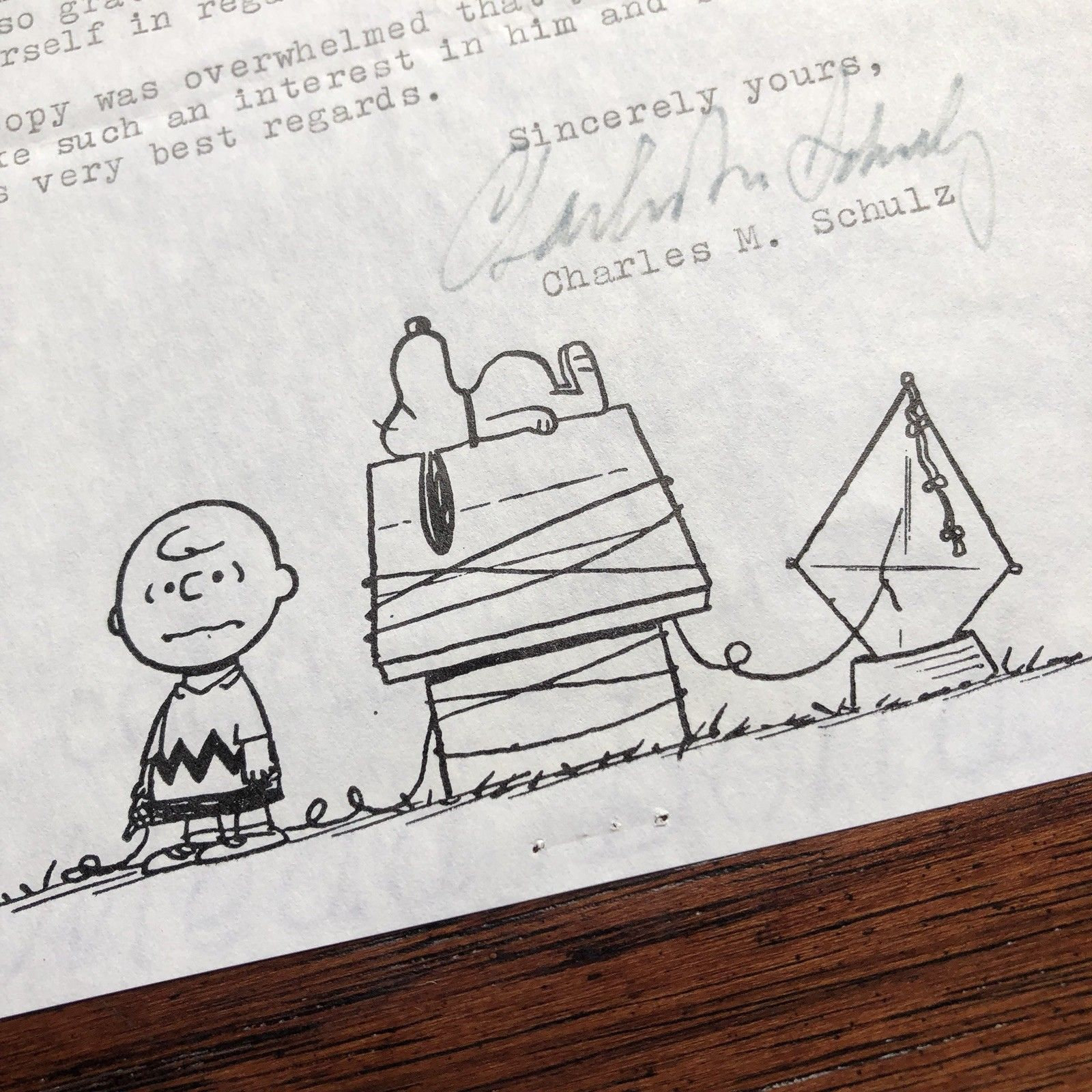 CHARLES M. SCHULZ * Autograph Peanuts Letter Signed * RR Auction COA ...