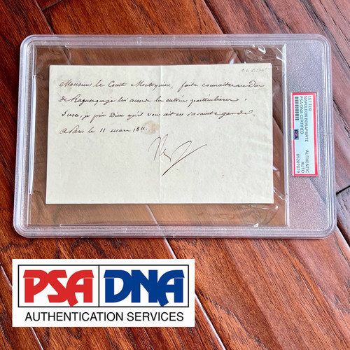 NAPOLEON BONAPARTE * PSA * French Emperor AUTOGRAPH Letter SIGNED ...