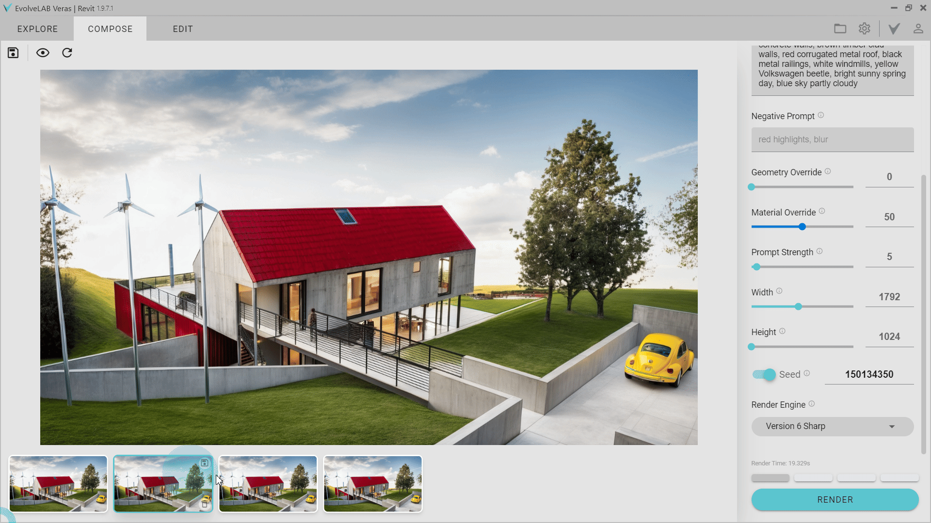 View to View - Matching Veras AI Renderings From Different Perspective