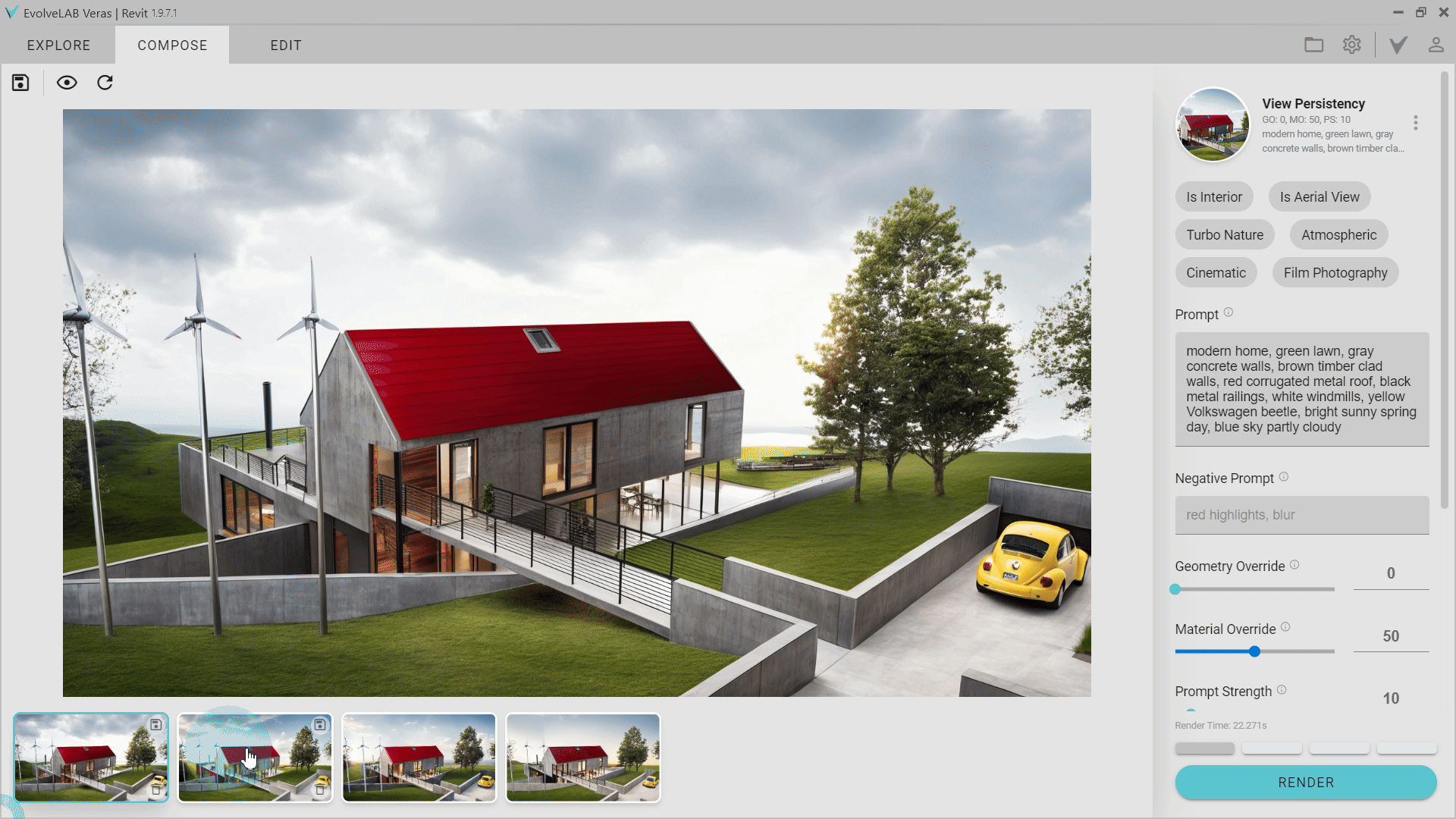 View to View - Matching Veras AI Renderings From Different Perspective