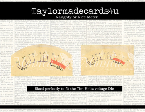 Naughty or Nice Meter | Taylormadecards4u
