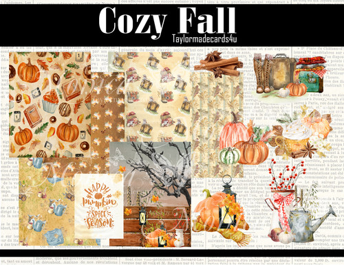 Cozy Fall- Digital Kit | Taylormadecards4u