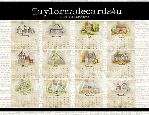 2021 Vintage Style Calendars | Taylormadecards4u