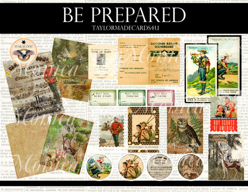 Be Prepared - Boy Scout theme kit | Taylormadecards4u