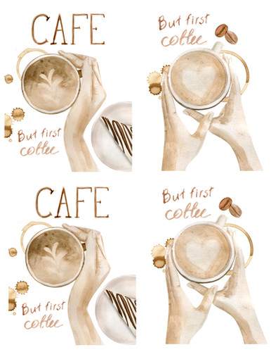 Coffee Note Cards | Taylormadecards4u