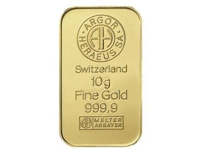 10 Gram Argor Heraeus Gold Bar | Shiva Jewelers