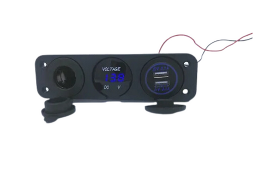 12v socket/USB/Voltmeter panel | iceholepower