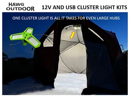 FOLDING LED CLUSTER LIGHT KITS | iceholepower