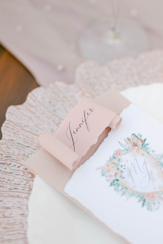 Scroll Name Placement | Blommekind Kuns