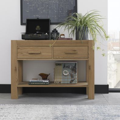 Turin Light Oak Console Table | Sand Cornwall LTD
