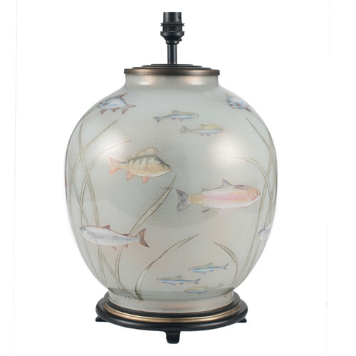 Fish Glass Large Table Lamp | Sand Cornwall