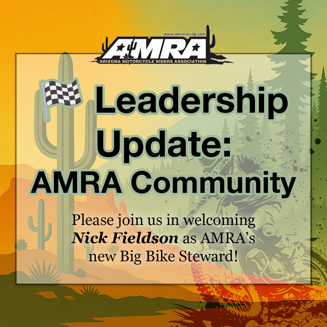 AMRA Big Bike Steward: Welcoming Nick Fieldson to a Key Leadership Role