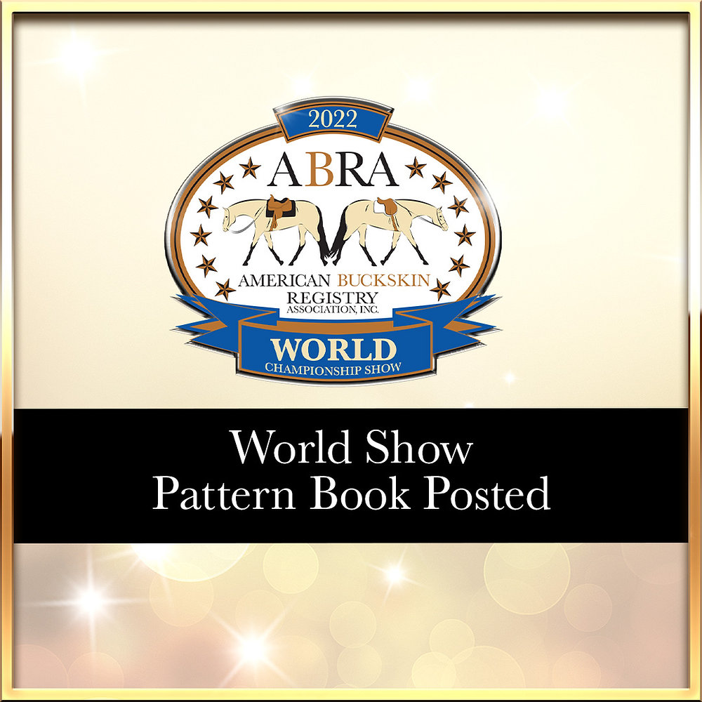 World Show Pattern Book Posted with Trail Patterns!