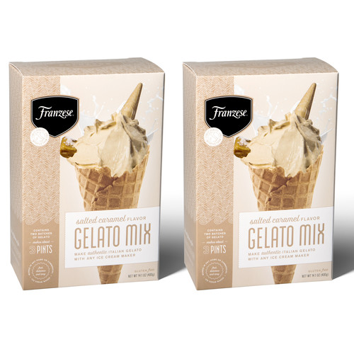 Salted Caramel Italian Gelato Mix (makes approx. 3 Pints) | FRANZESE