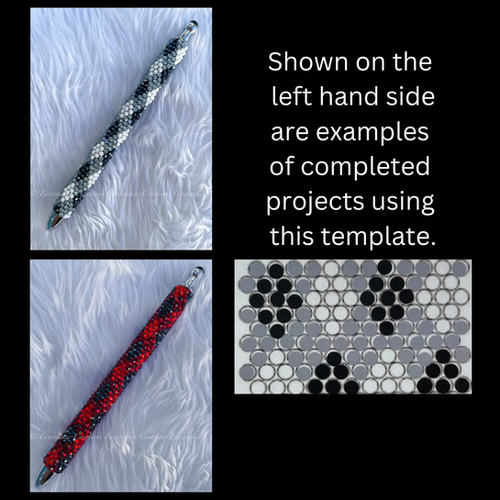 SS10 Rhinestone Pen Template - Argyle | FirecrackerCreations