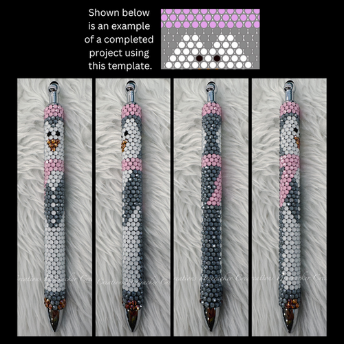 SS10 Rhinestone Pen Template - Pretty In Pink Penguin ...