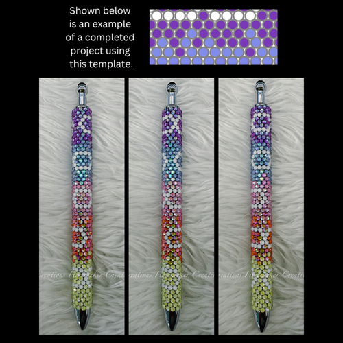 SS10 Rhinestone Pen Template - Infinity with Sunrise Ombre ...