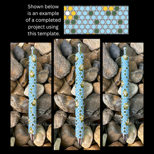 SS10 Rhinestone Pen Template - Flowering Vines | FirecrackerCreations