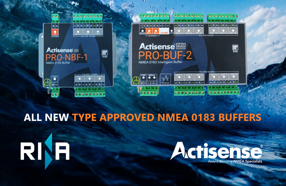 Introducing the all new Type Approved NMEA 0183 Buffers from Actisense