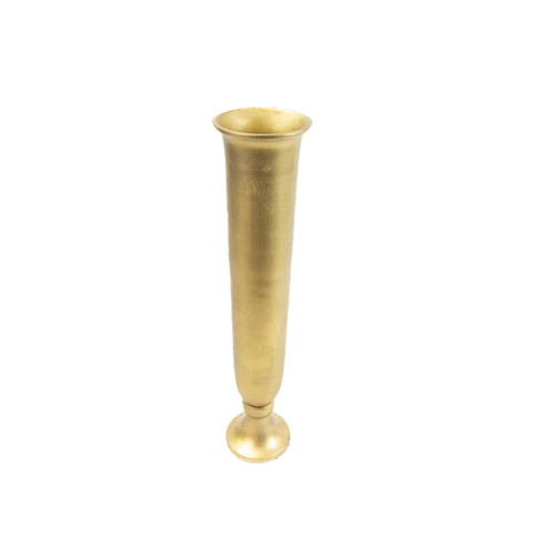 TALL GOLD FLUTE VASE | The Perfect Day