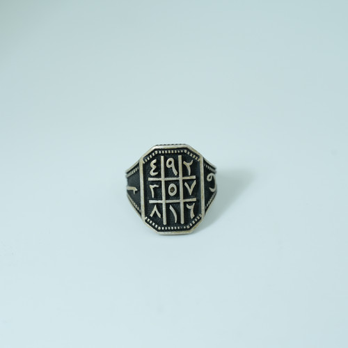 "Silver Turkey Ring with Urdu Numbers – A Unique Cultural Statement ...