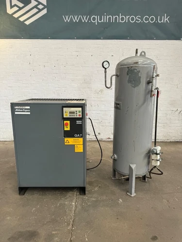 Atlas Copco GA7 Rotary Screw Compressor With Receiver | Quinn Bros