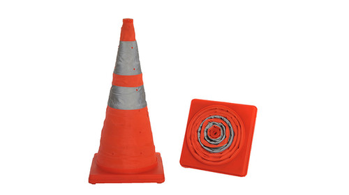 TC-51B 28'' Retractable Traffic Cone | CTS TRAFFIC SUPPLY