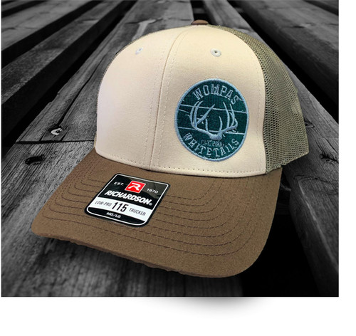 Tan Circle Patch Hat | Wompas Whitetails