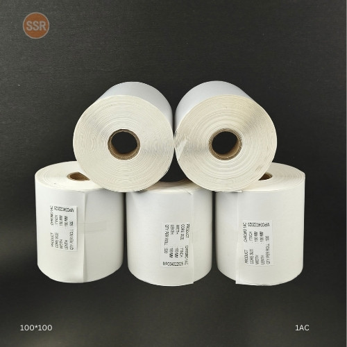 100x100 mm Chromo Labels| 1AC | 500 Rolls| Pack of 5 Rolls | SSR SOLUTIONS