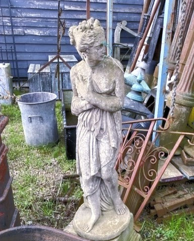 Vintage weathered stone garden statue | Norfolk Reclaim
