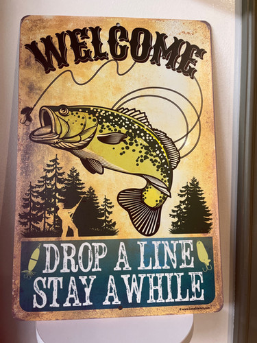 Fishing welcome sign | From My Heart to You