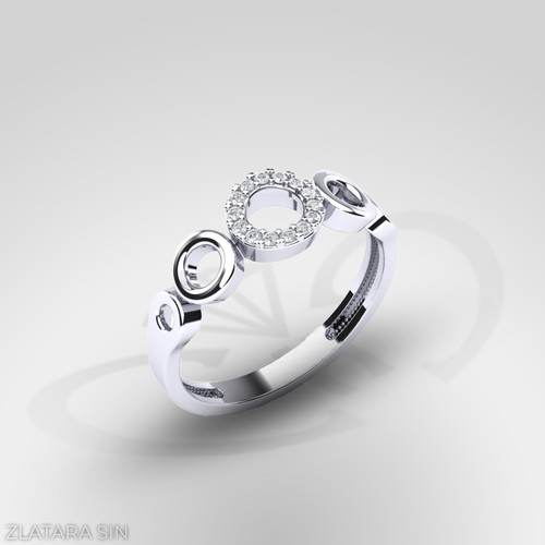 ZLATNI PRSTEN SA KRUGOVIMA | Zlatara SiN