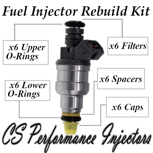 Fuel Injectors Rebuild Repair Kit fits 0280150973 for 95-00 Buick Chevy ...