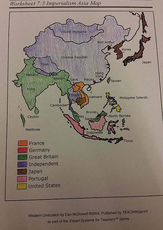 Imperialism Asia Map A Brief History Of British Imperialism In India
