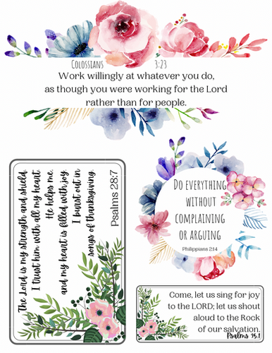 Spring Themed Joyful Work Reminders | Lamp & Light Living
