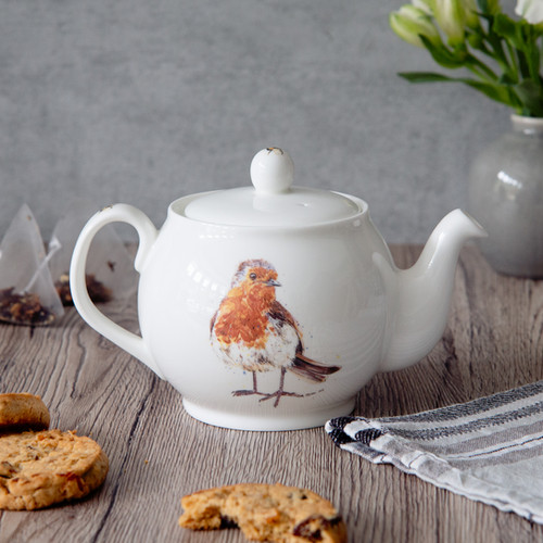 Robin Mini Teapot | Jina Gelder Illustration
