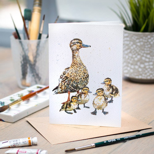 'The Quackers' Duck Card | Jina Gelder Illustration