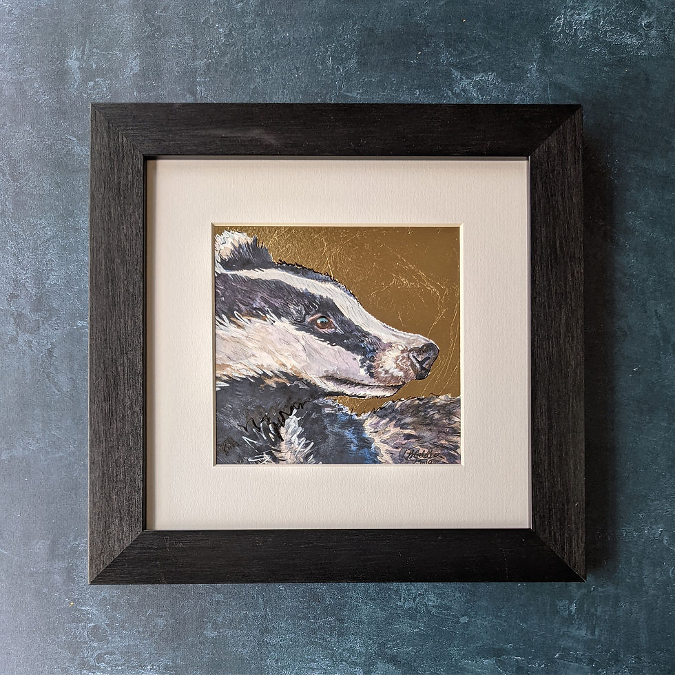 Bob the Badger Original Painting | Jina Gelder Illustration