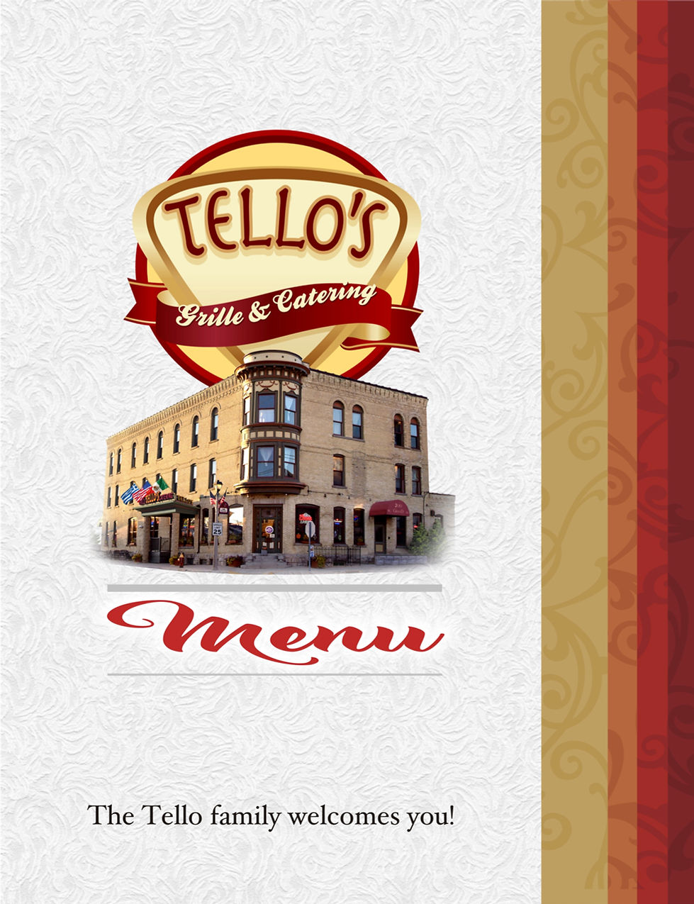 Menu | Tello's Grille & Catering