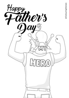 Fathers Day | Colouring Heroes