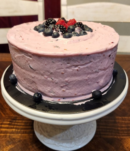 The Triple Berry Cake | Dria's S'thrn Cakes