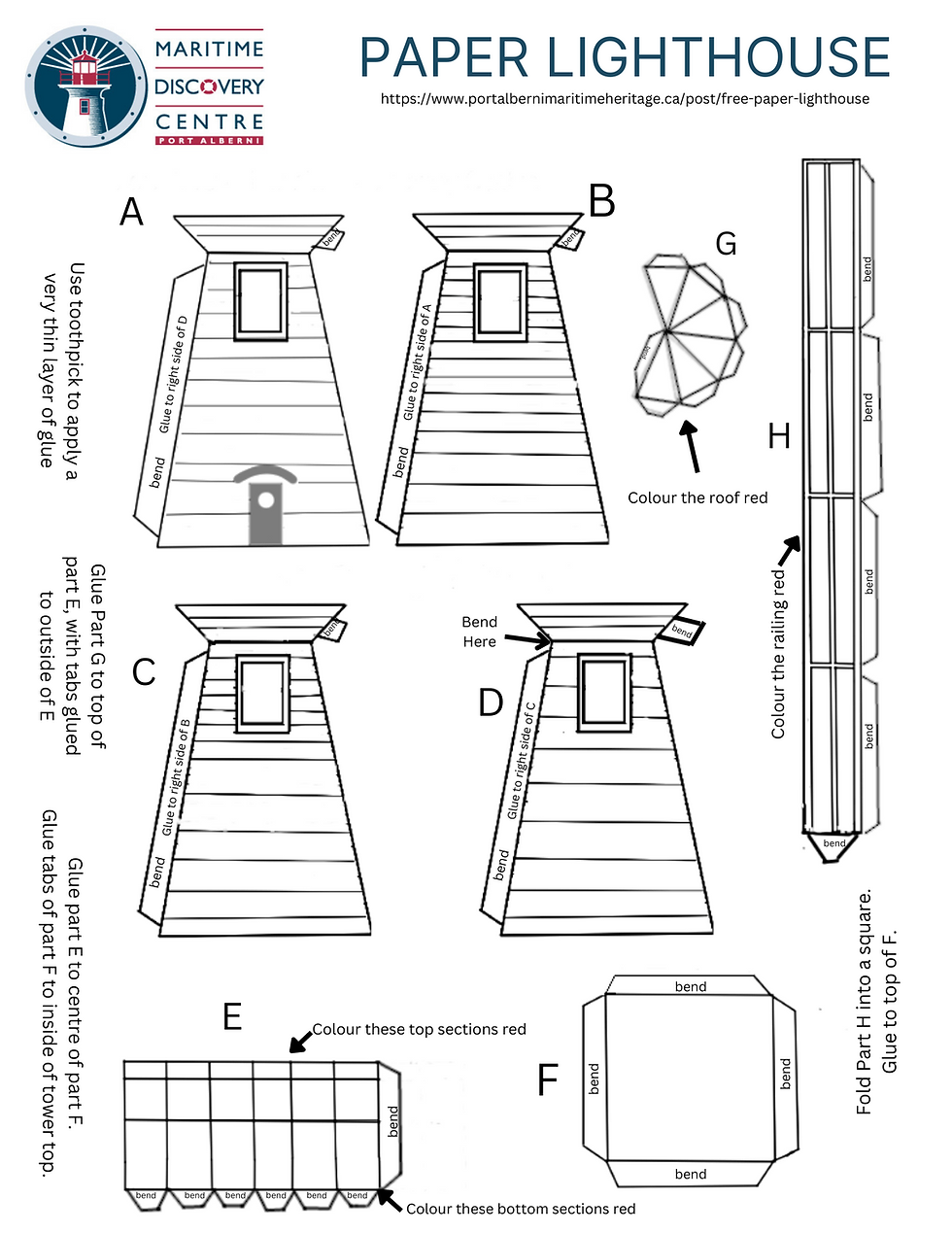 Free Paper Lighthouse