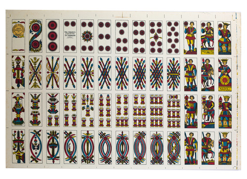 VINTAGE UNCUT ITALIAN Piacentine deck PLAYING CARDS PIGNALOSA NAPOLI ...