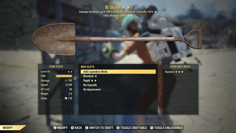 2024 Guide to Fallout 76's Legendary Crafting Changes