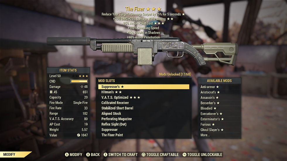 2024 Guide to Fallout 76's Legendary Crafting Changes