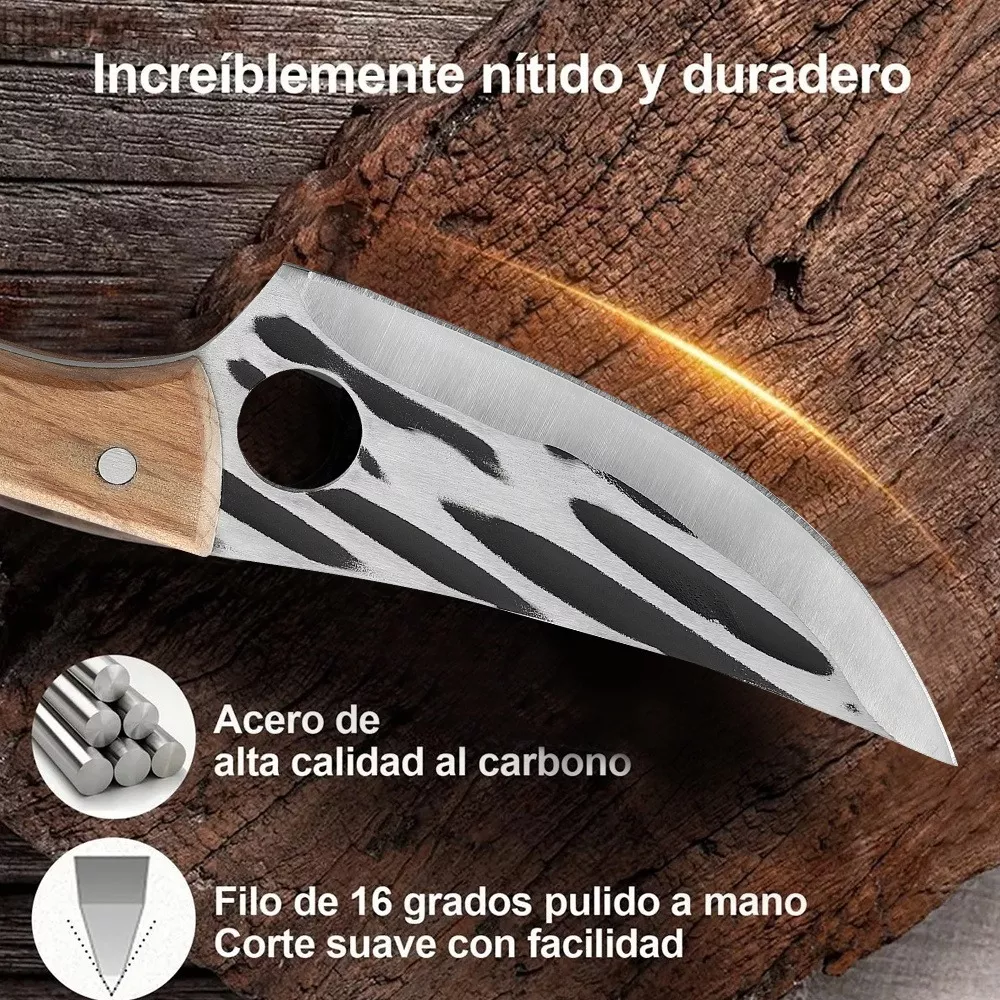 Cuchillo Chef Forjado a Mano con Funda | Rex Monterrey