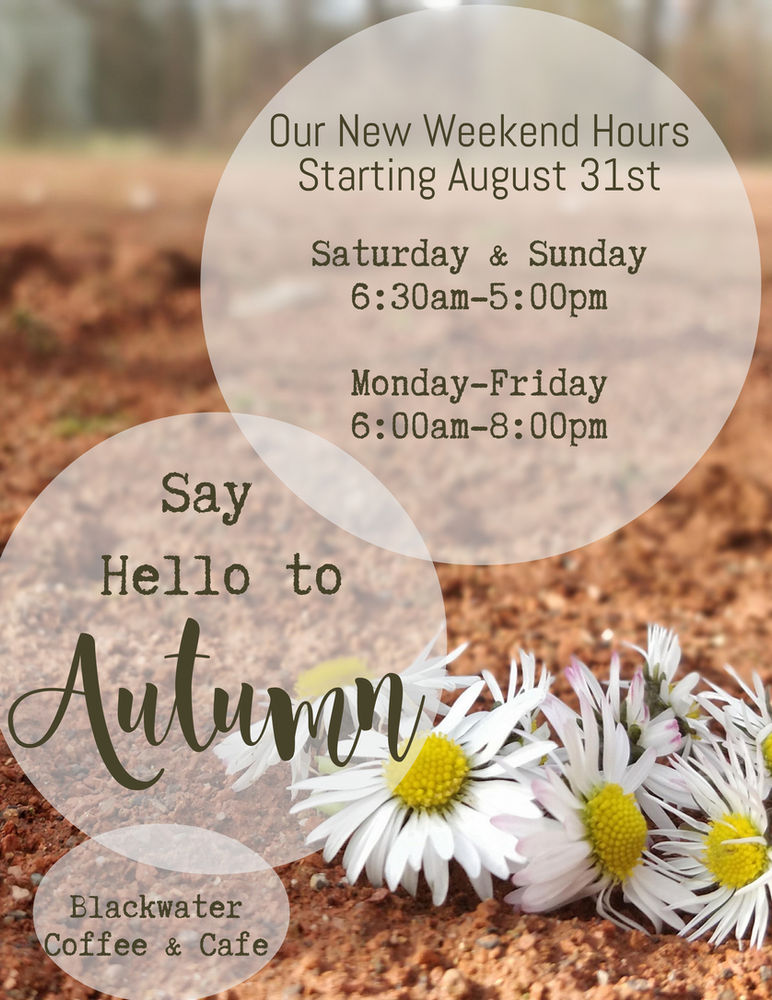 New Weekend Hours
