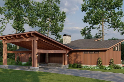 Modern House Plan 923-361 | Log Forma