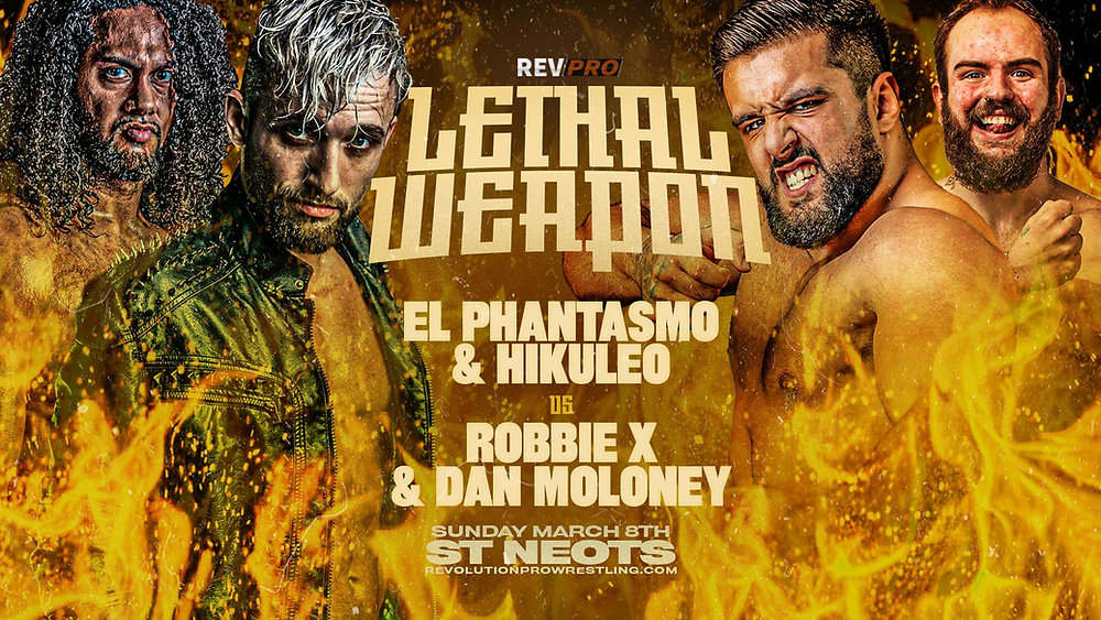 March 8th - St. Neots - BULLET CLUB vs DAN MOLONEY & ROBBIE X - Priory ...