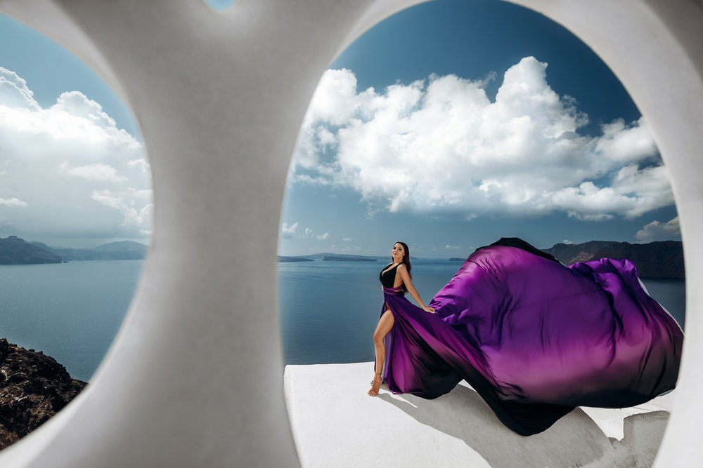 PURPLE VOLCANO DRESS